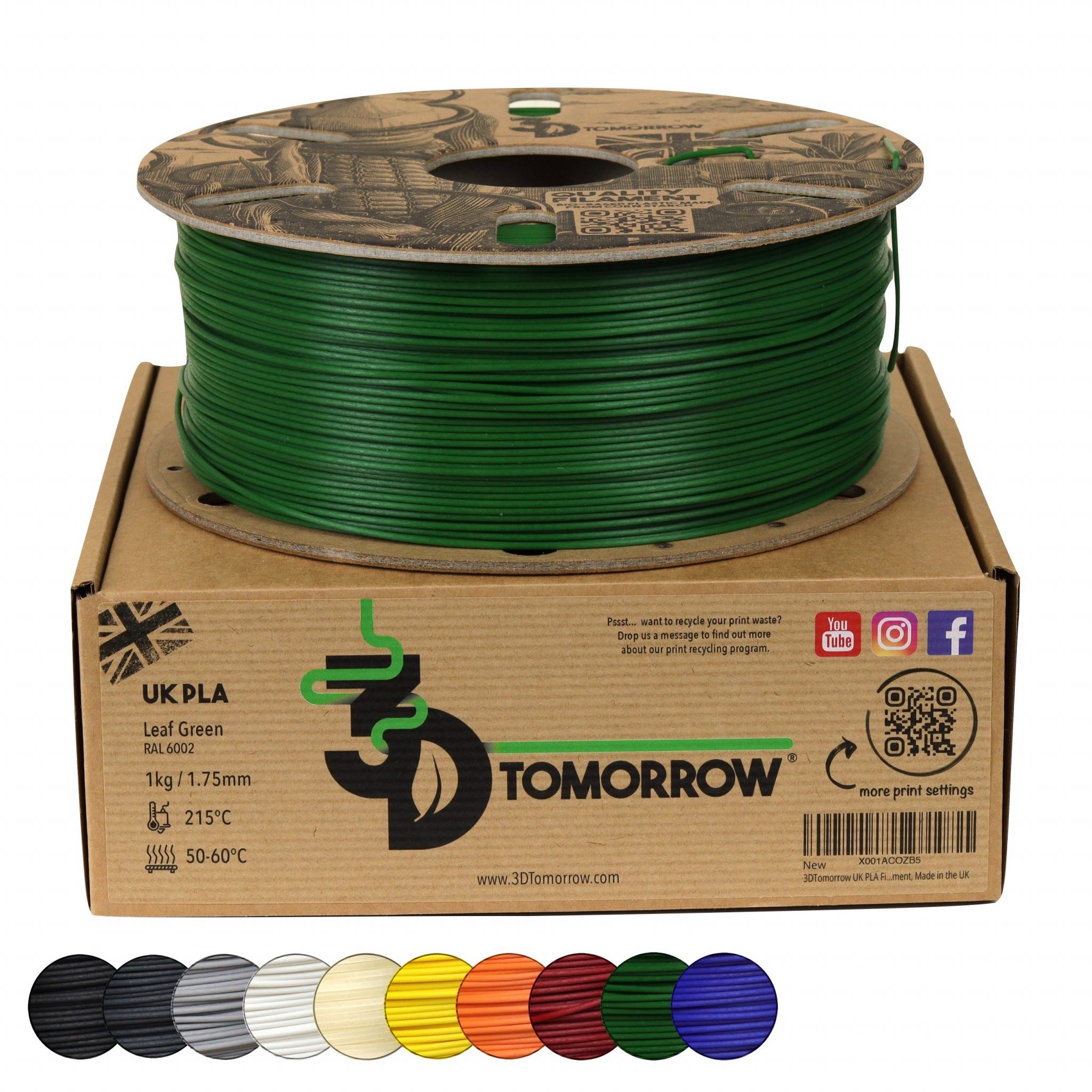 3DTomorrow - PLA Pellets - UK Made Filament